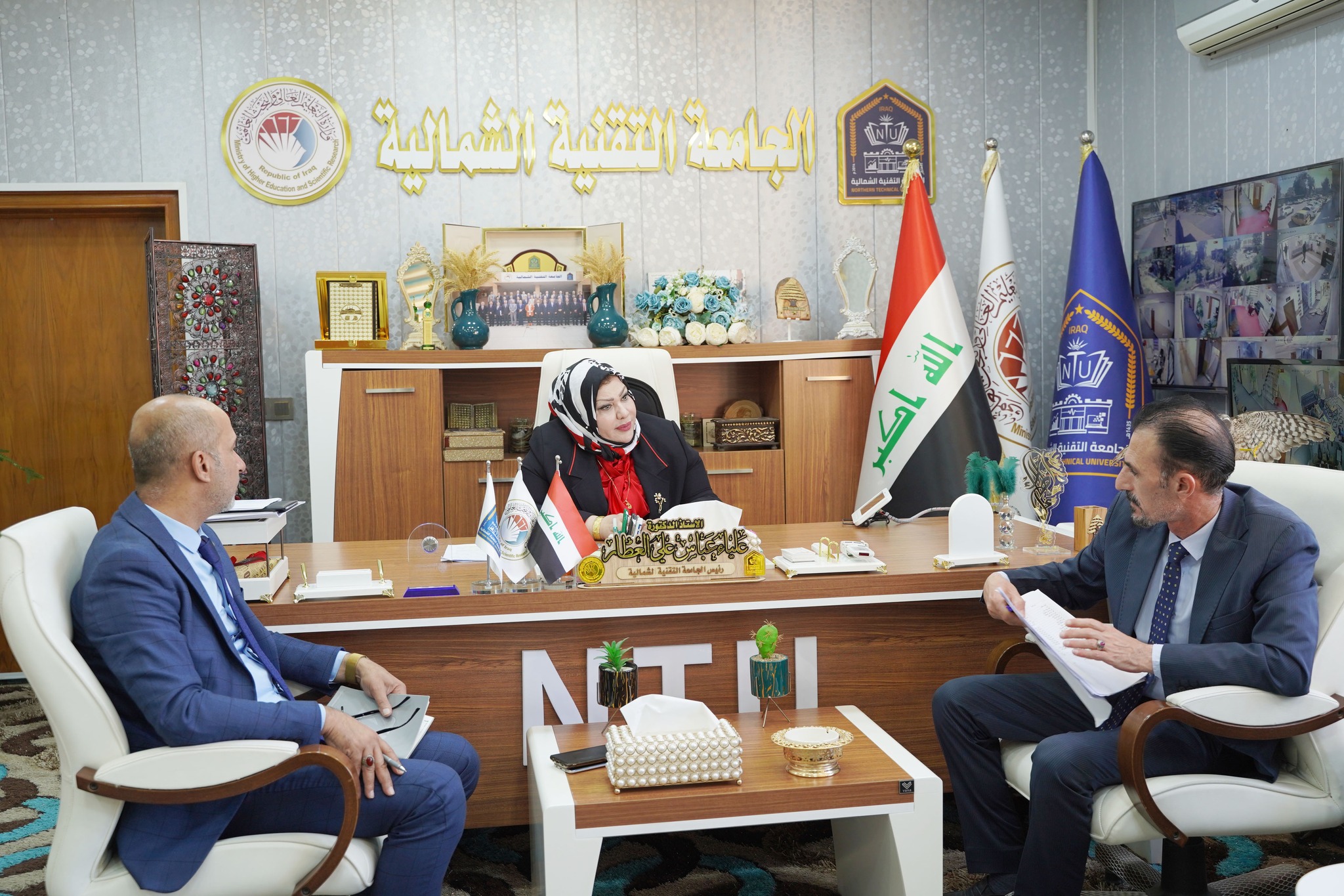 the President of Northern Technical University, Professor Dr. Aliaa ...