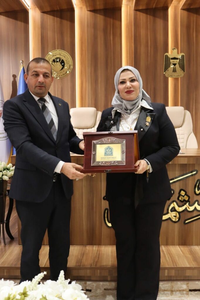 The President of Northern Technical University, Professor Dr. Alia Abbas Ali Al-Attar, honors ...