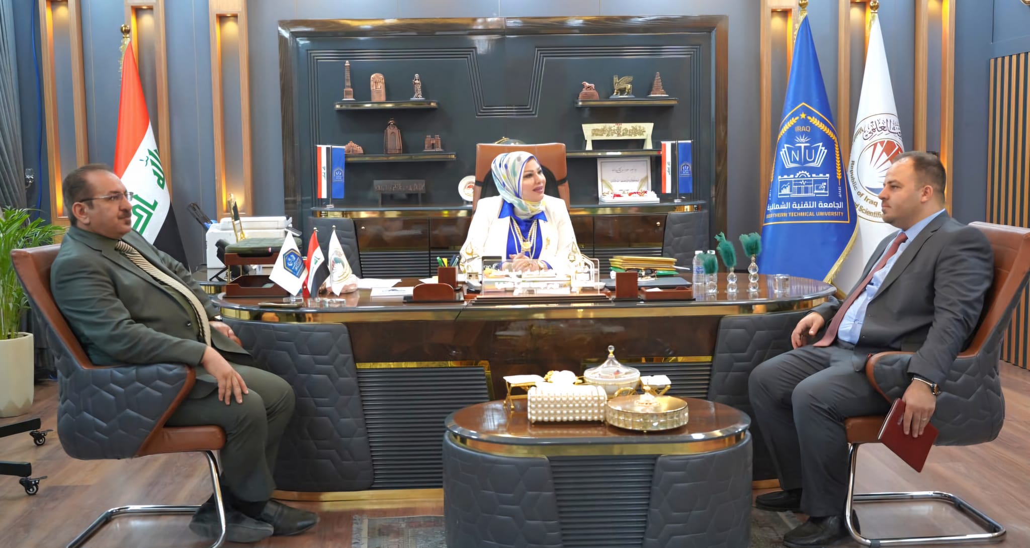 The President of the Northern Technical University, Dr. Aliyah Abbas ...