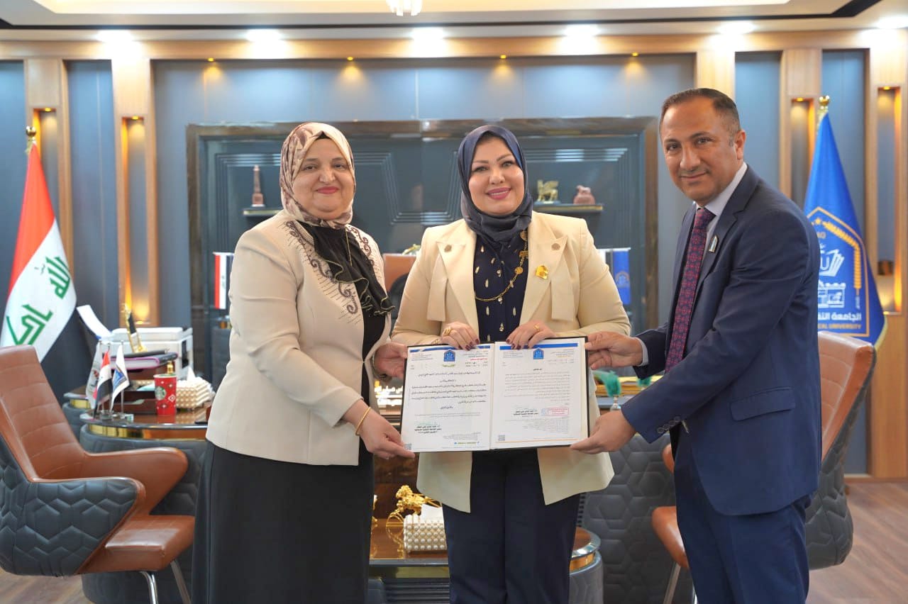 The President of the Northern Technical University, Dr. Aliyah Abbas ...